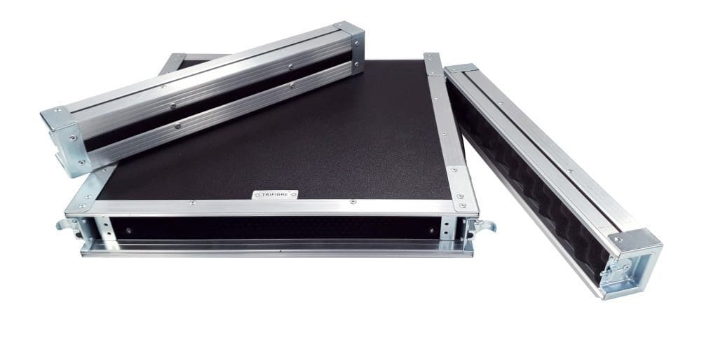 1U 19" Rack Mount Flight Case - Trifibre