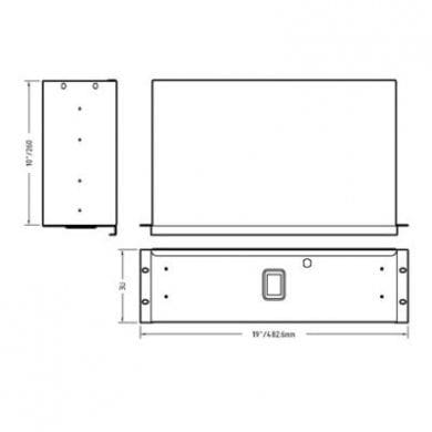 2U Rack Drawer 254mm/10" Deep - Trifibre