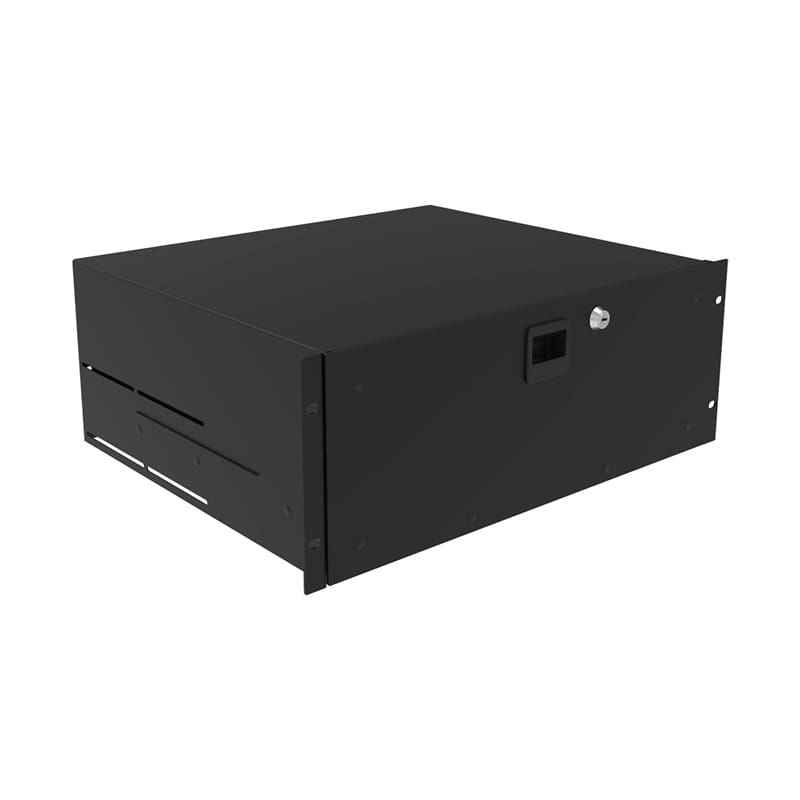 4U Touring Grade Heavy Duty Rack Drawer 362mm / 14.25 Deep Black - Trifibre